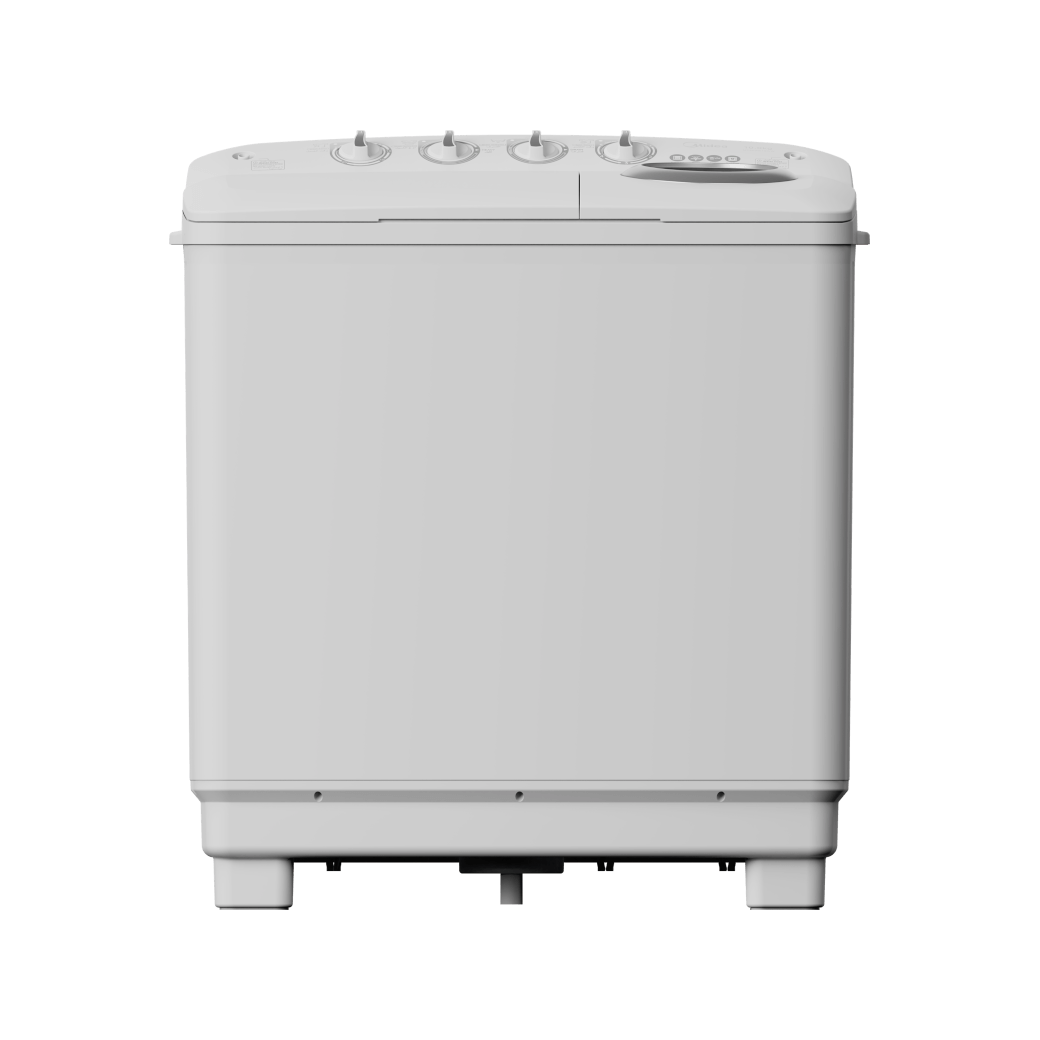 Midea Washing Machine, 10 kg, Twin-Tub Large Drum MTE02W100/W
