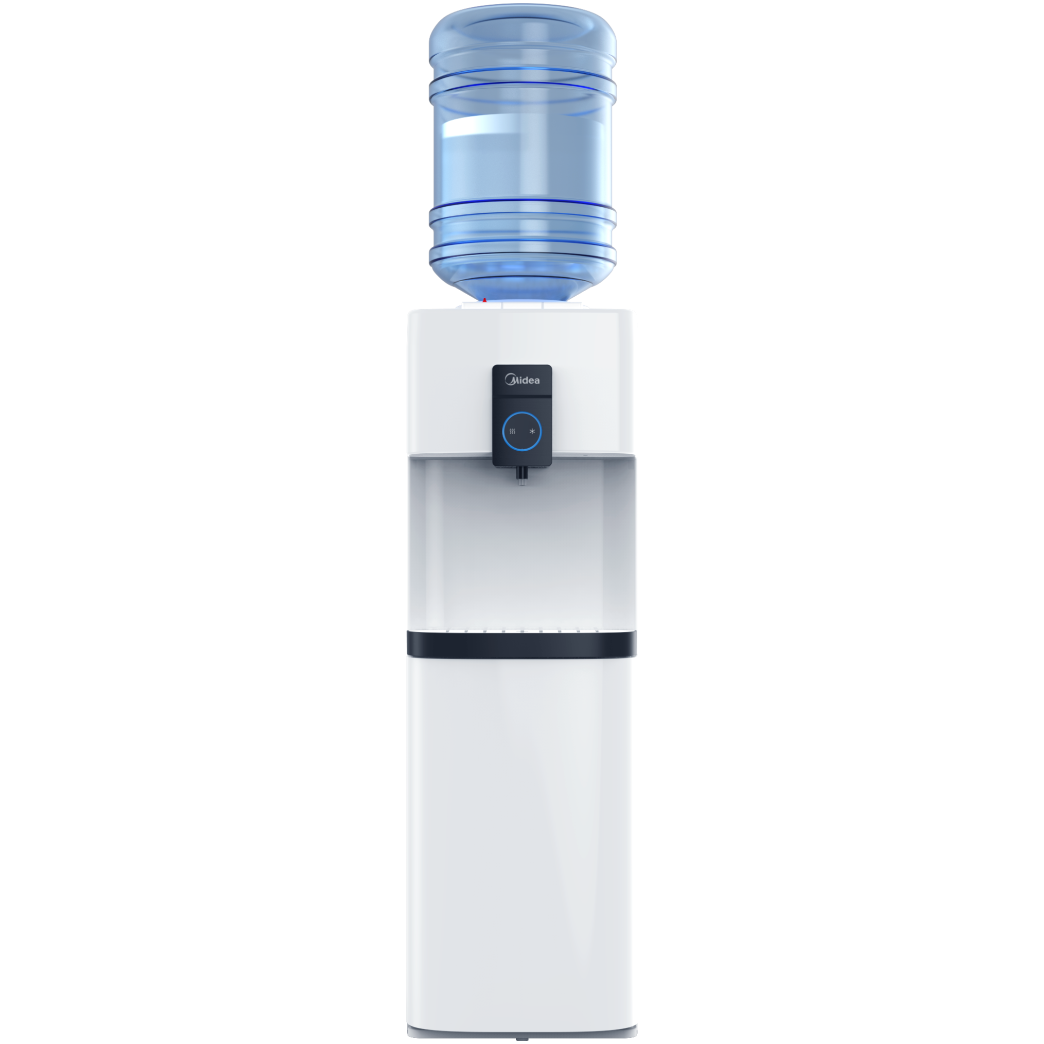 Midea Top Loading Water Dispenser with Refrigerator - White YL2037S-B
