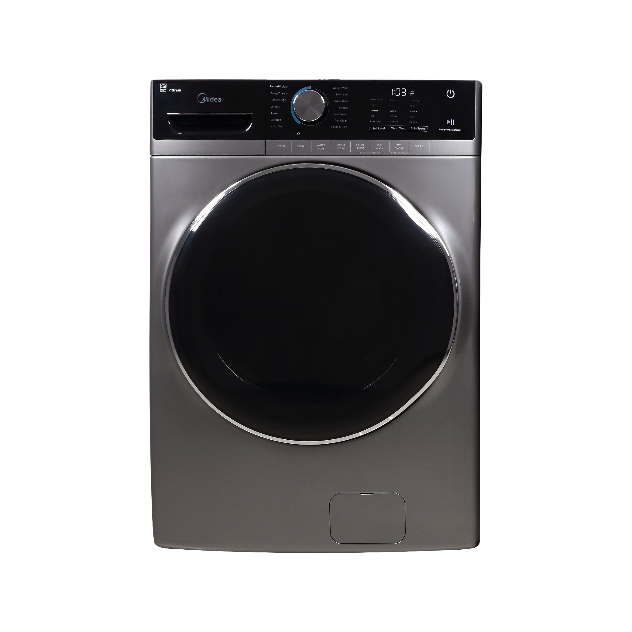 Midea 4.5 Cu. Ft. Front Load Washer Big Capacity With Pre Soak ...