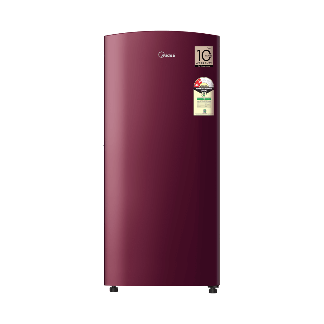 Midea 187 L Direct Cool Refrigerator (2 Star, Wine) MRD187I2XPAW