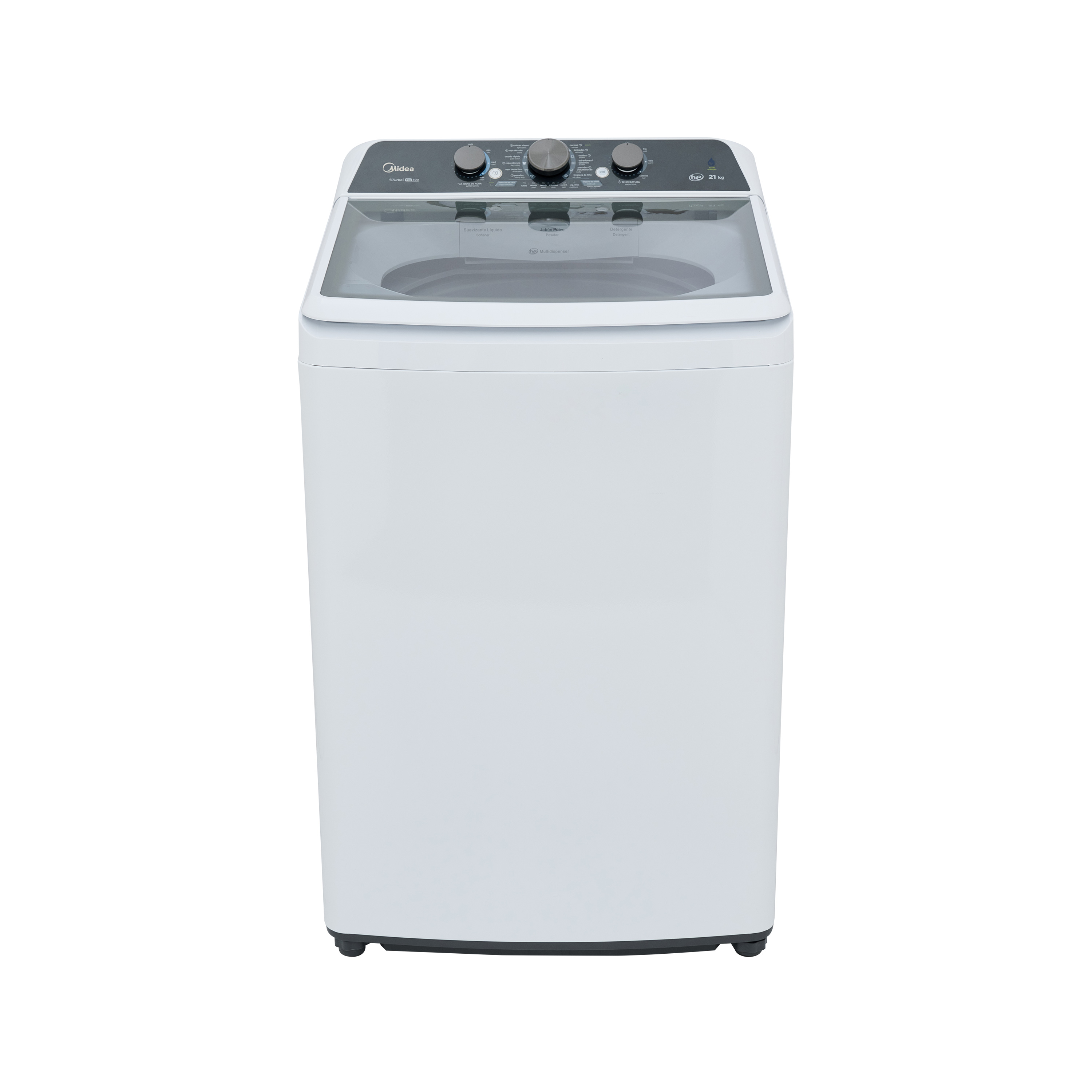 Lavadora Carga Superior Midea 21Kg Vortex Wash Agitador 3 Perillas ...