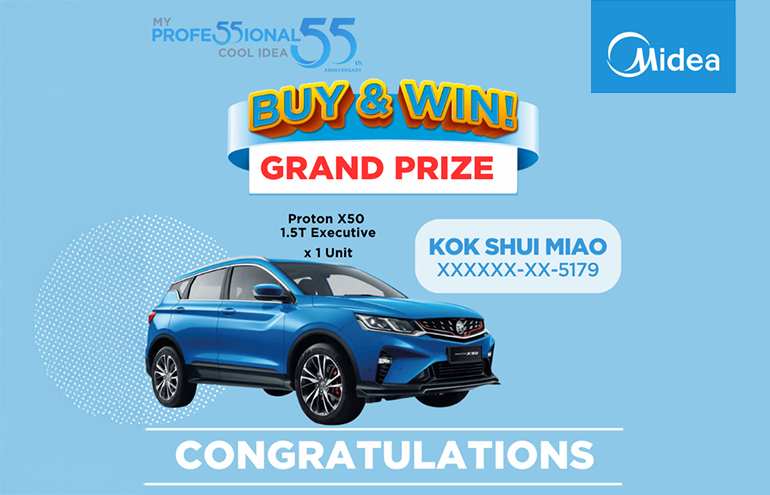 MIDEA MY PROFFE55IONAL COOL IDEA - 55TH ANNIVERSARY PROMOTION
