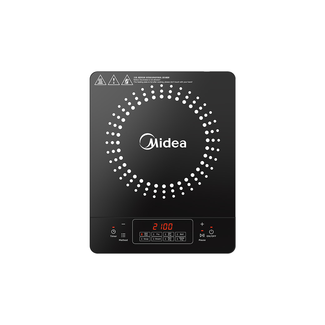 Midea 2,100W Digital Induction Cooker (Black) MIC210T0AGKH