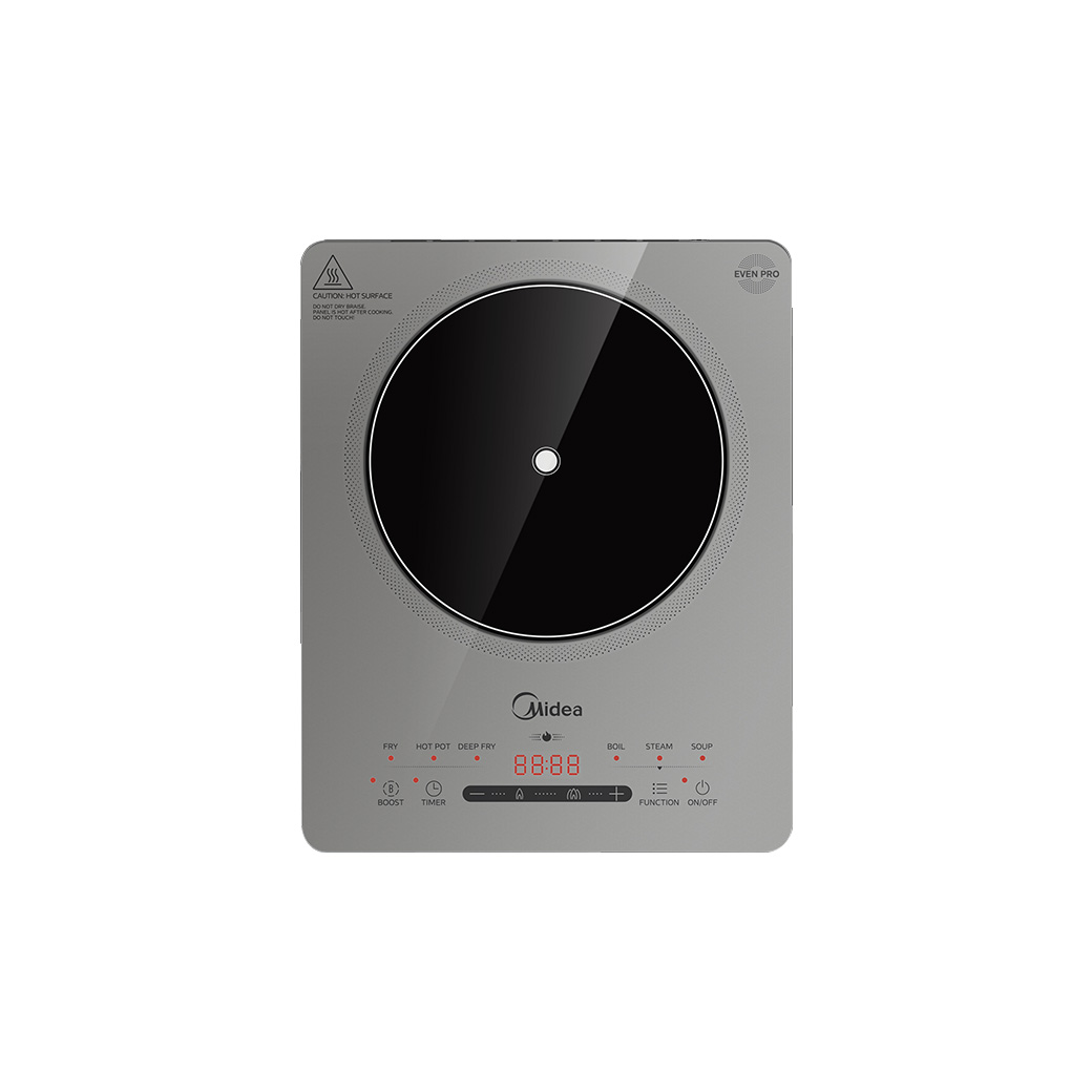 Midea 2,200W Digital Induction Cooker (Glacier Silver) MIC220T0AGSH ...