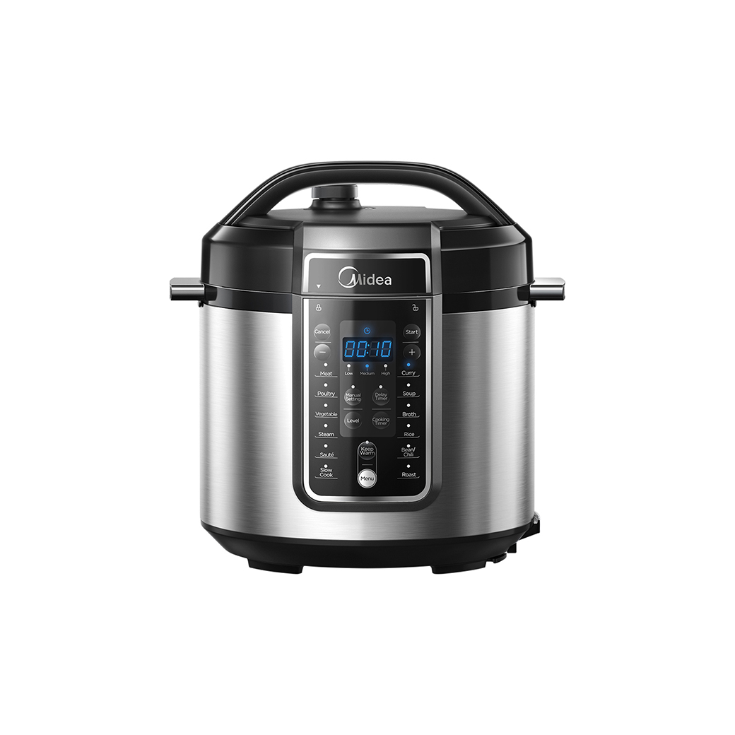 Midea 5.7L 12-in-1 Digital Pressure Cooker (Silver) MY-CS6037WP2 | Midea PH