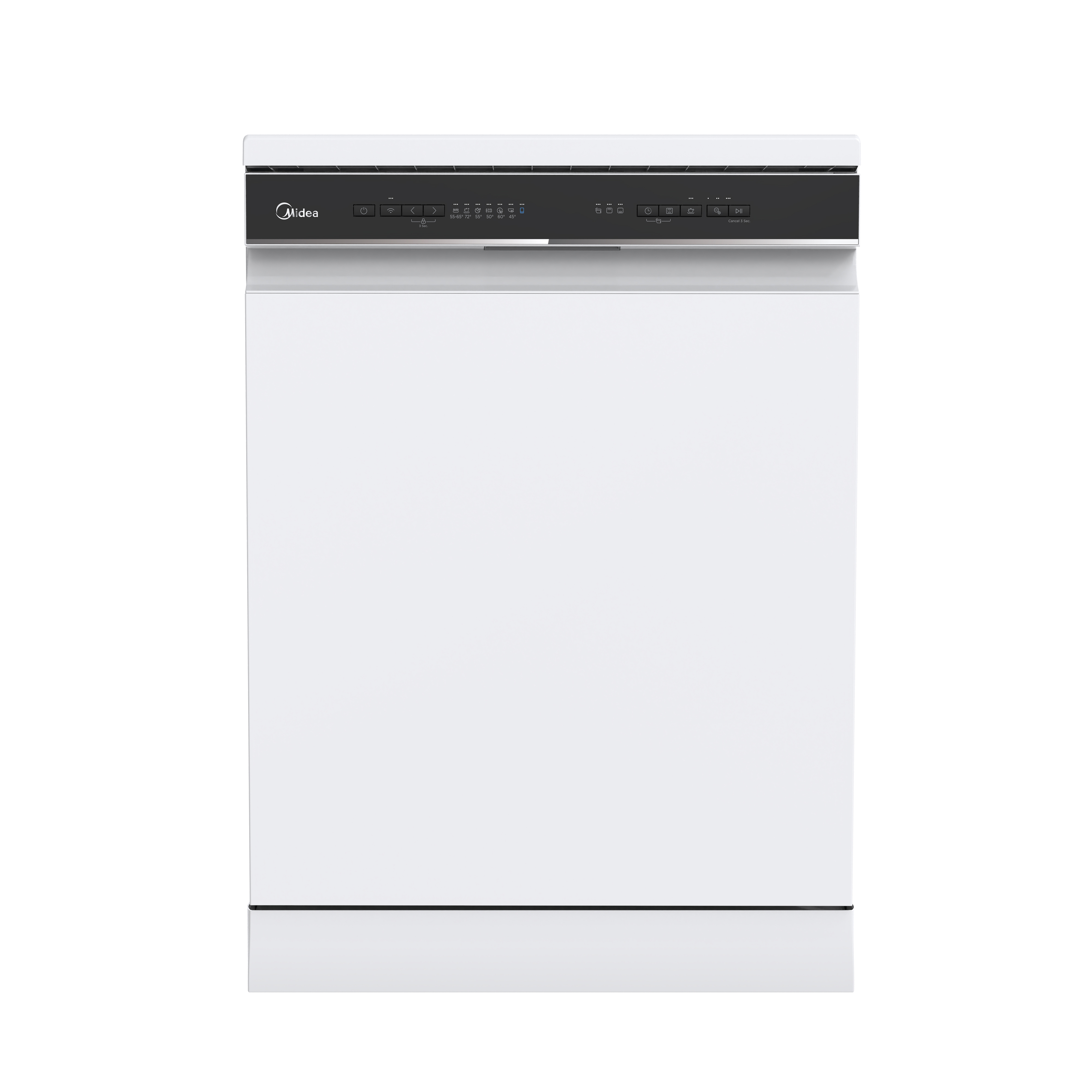Midea MDWEF1433D(W)-WG-UK 60cm Freestanding 3 Baskets Dishwasher C ...