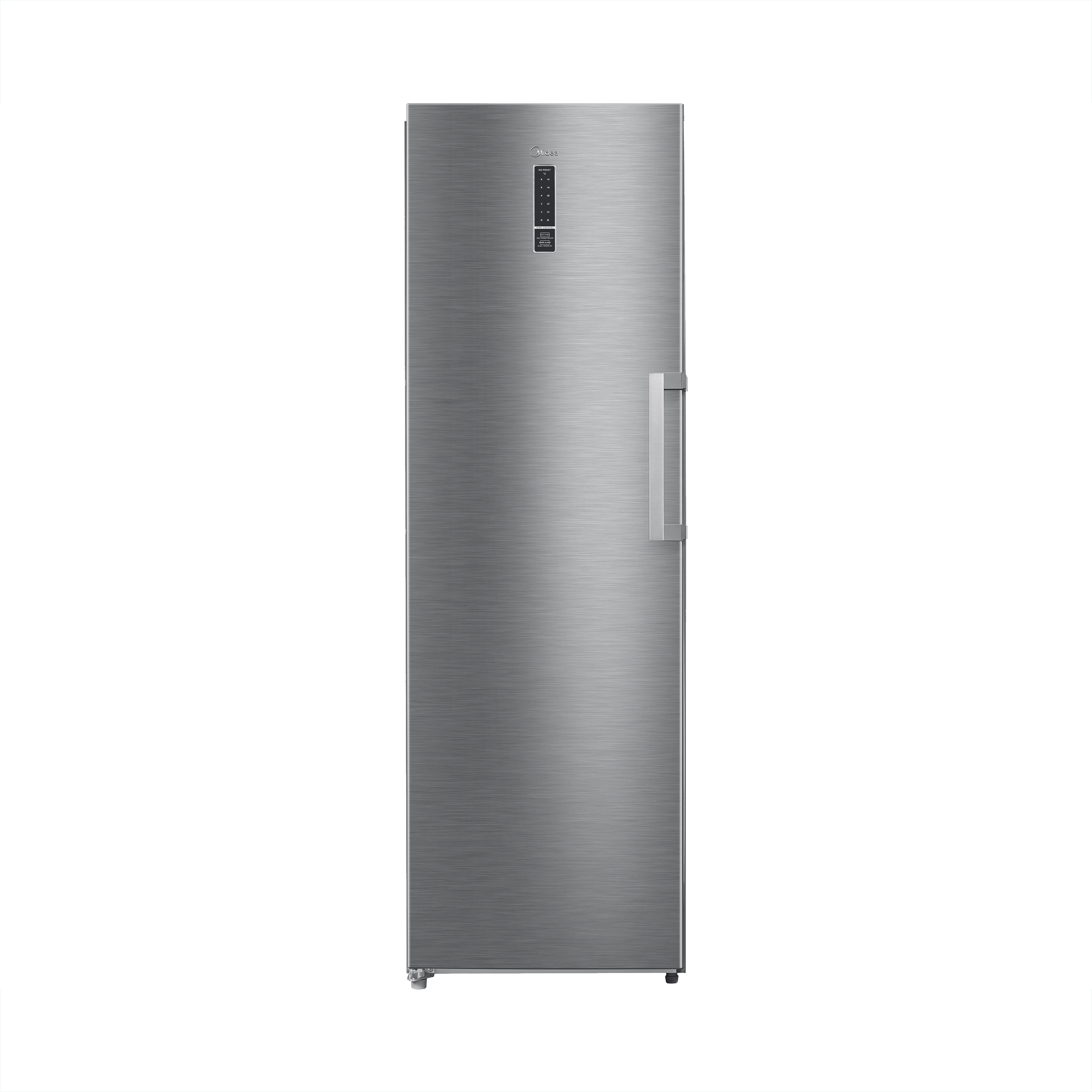 Midea MDRU385MTE46 Upright Freezer E Rated in Inox MDRU385MTE46