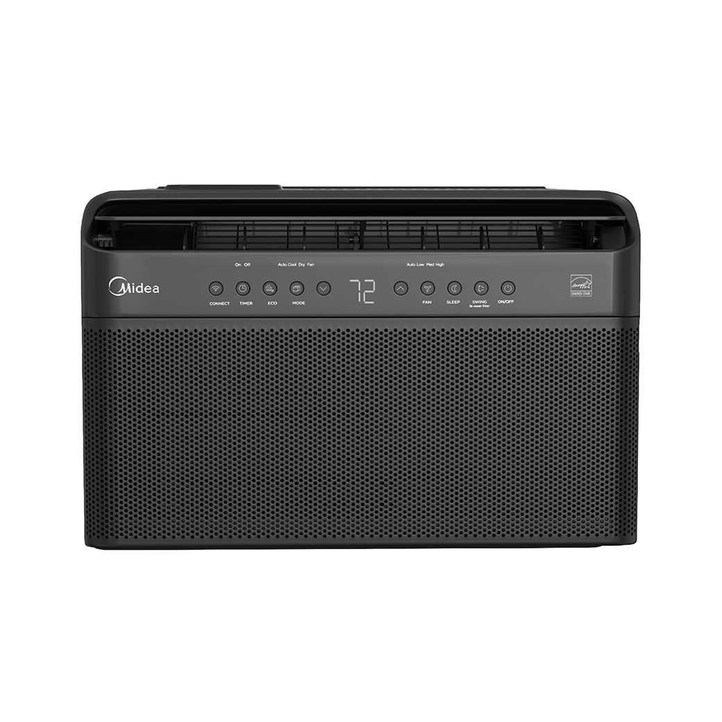 Midea 6,000 BTU U-Shaped Smart Window AC – Black