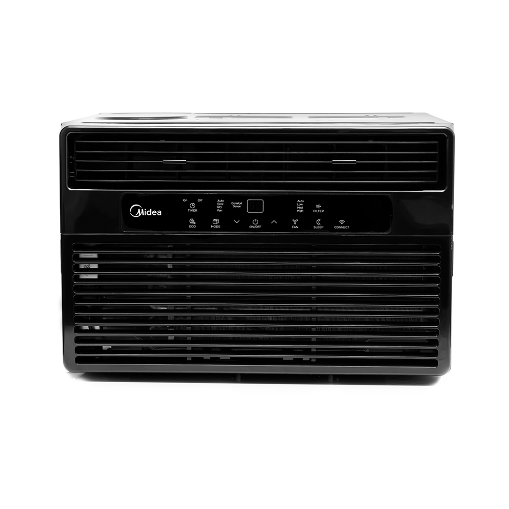Midea 8,000 BTU Smart Window Air Conditioner with ComfortSense Remote ...