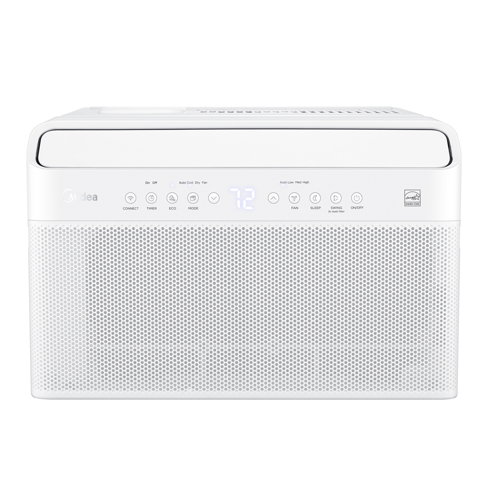 Midea 8,000 BTU DOE U-Shaped Smart Window Air Conditioner, for spaces ...