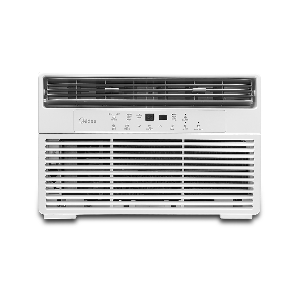 Midea 10,000 BTU Cools up to 450 sq. ft. Smart Window Air Conditioner ...