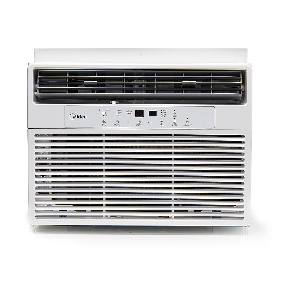 Midea 12,000 BTU DOE Smart Window Air Conditioner, for spaces up to 550 sq. ft. MAW12S1DWWT ...