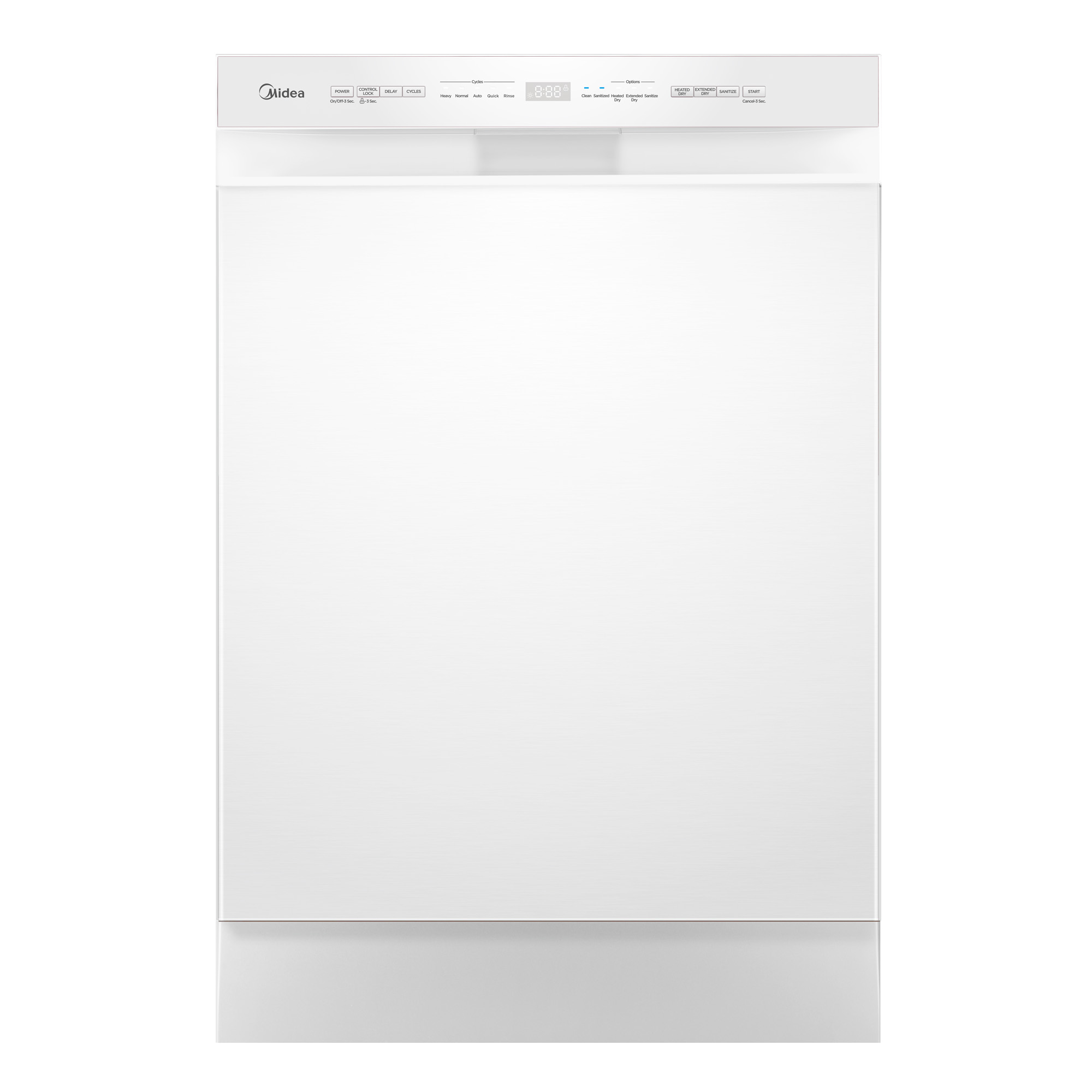 Midea 24" Front Control Dishwasher with Stainless Steel Tub and ...