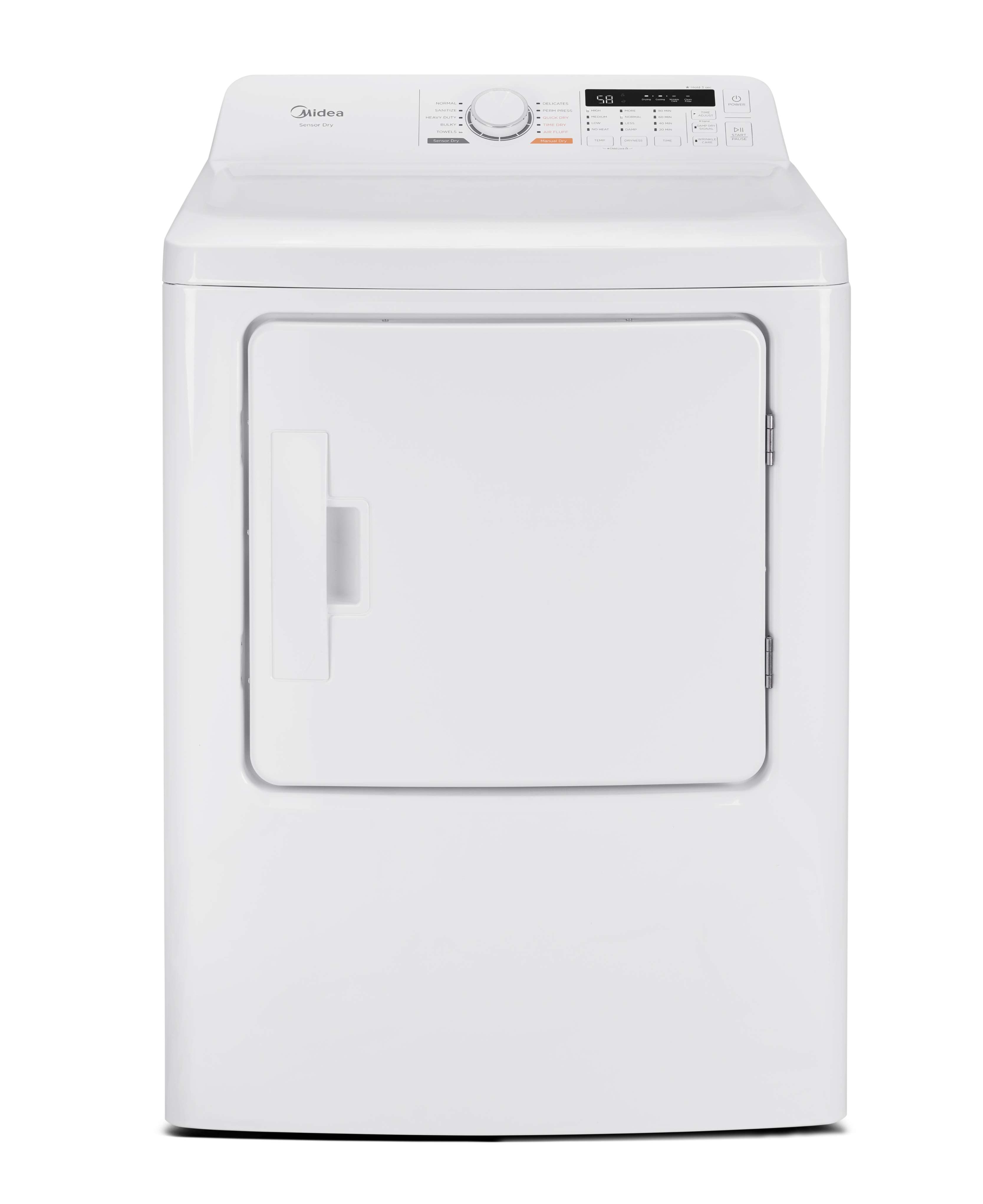 Midea 7 cu. ft. Electric Dryer with Sensor Dry MLTE70N1AWW